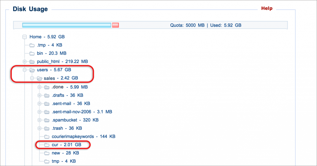 How to check your disk usage via konsoleH - xneelo Help Centre