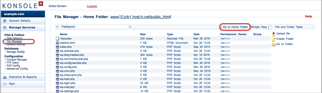 How to access the File Manager via konsoleH - xneelo Help Centre