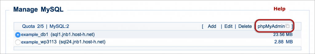 How to import your database via phpMyAdmin in konsoleH - xneelo Help Centre