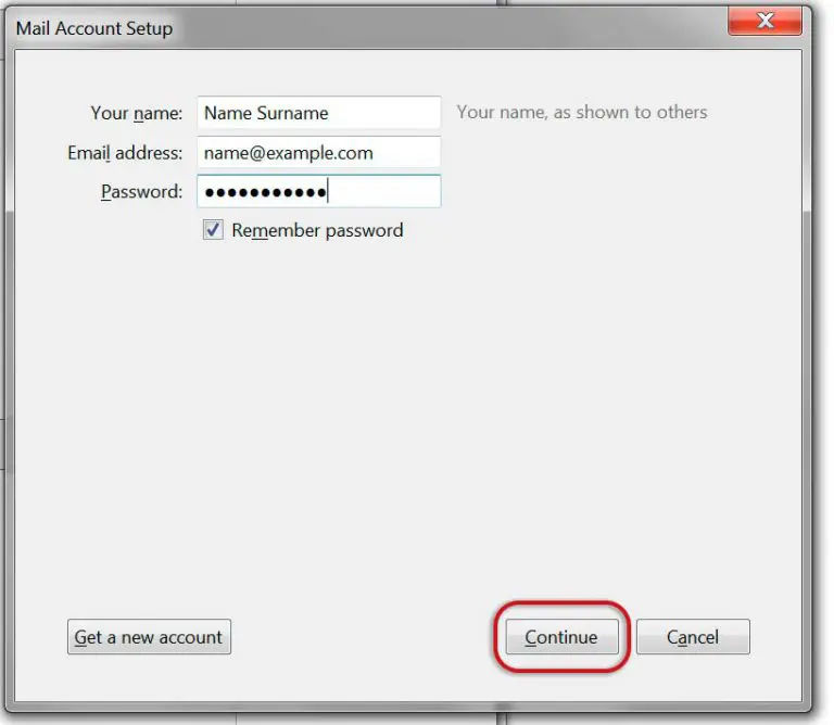 How to set up email in Thunderbird - xneelo Help Centre
