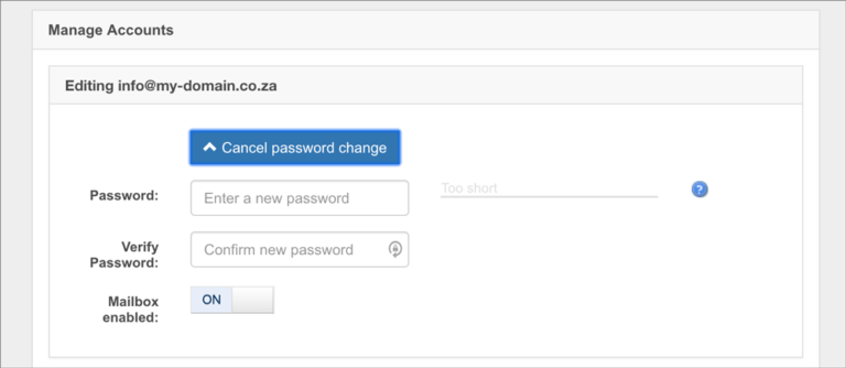 How to change your email password via konsoleH - xneelo Help Centre