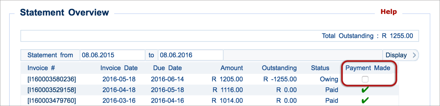 How to confirm payment via konsoleH - xneelo Help Centre
