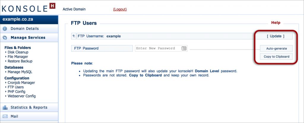How to set your FTP password - xneelo Help Centre