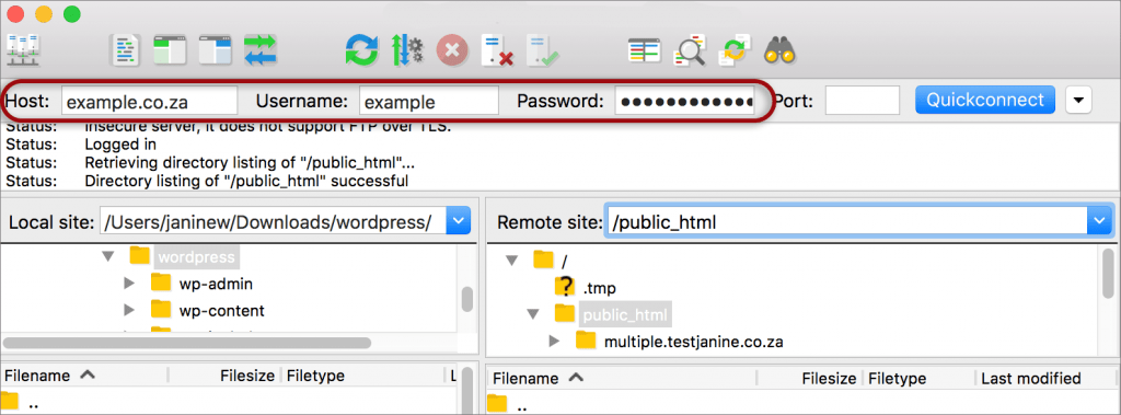 Where to find your FTP login details via konsoleH - xneelo Help Centre
