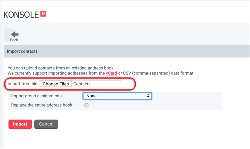 How to import or export Webmail contacts - xneelo Help Centre