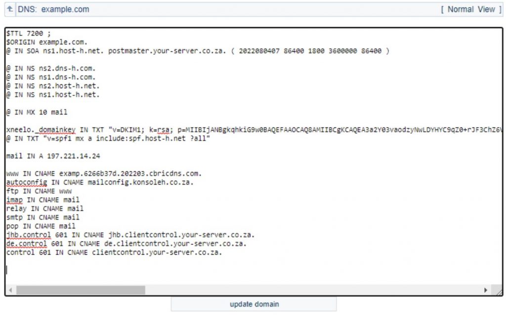 How to add an SRV record via konsoleH - xneelo Help Centre