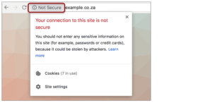 How to fix the “Not Secure” website warning in Chrome - xneelo Help Centre