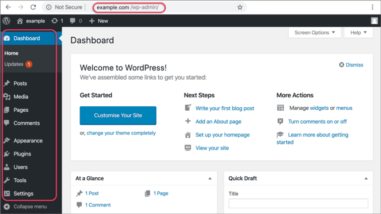 The WordPress control panel: WP-admin - xneelo Help Centre