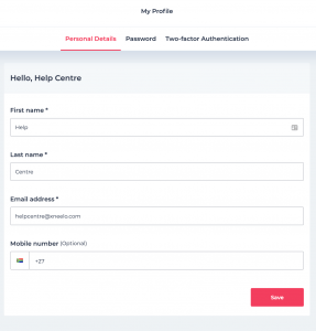 Updating your details in the xneelo Control Panel - xneelo Help Centre
