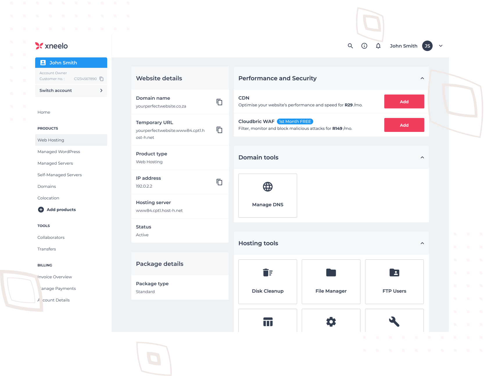 Web Hosting - xneelo