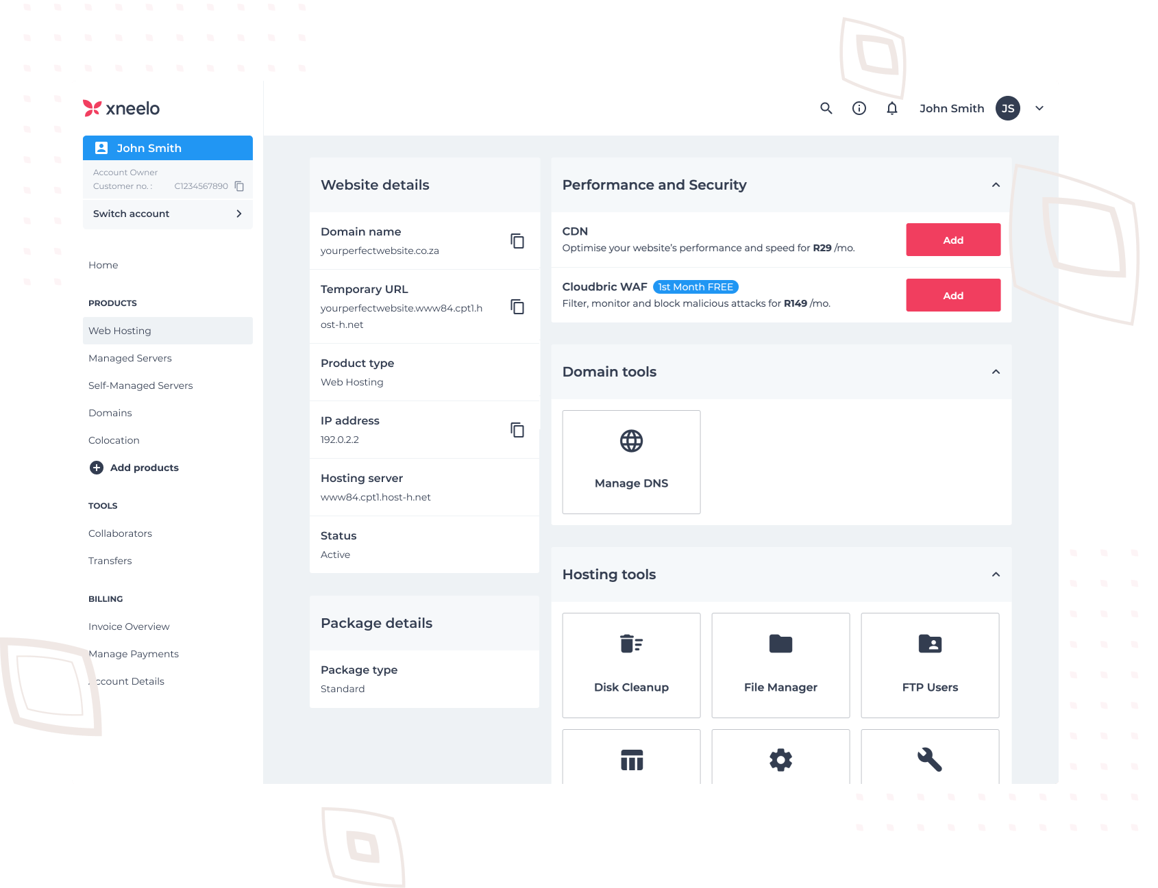 Web Hosting - xneelo